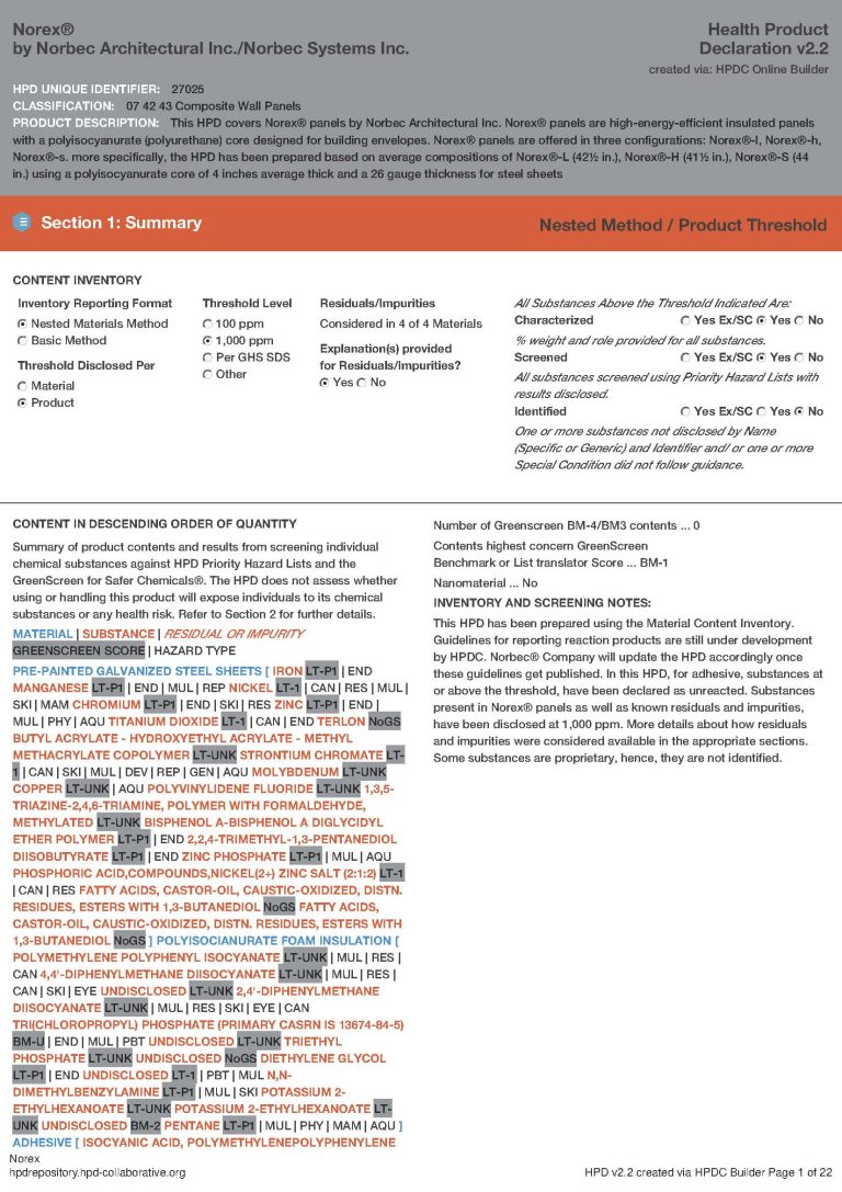 Documentation - Norbec