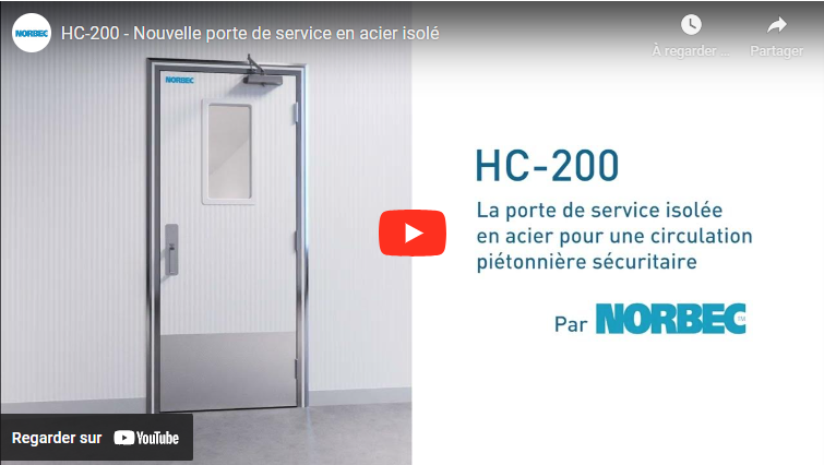 HC-200 - Nouvelle porte de service en acier isolé - Norbec